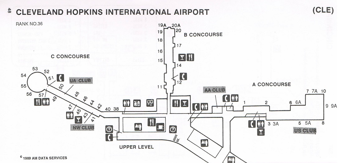 Cleveland Airport Terminal Map | My XXX Hot Girl