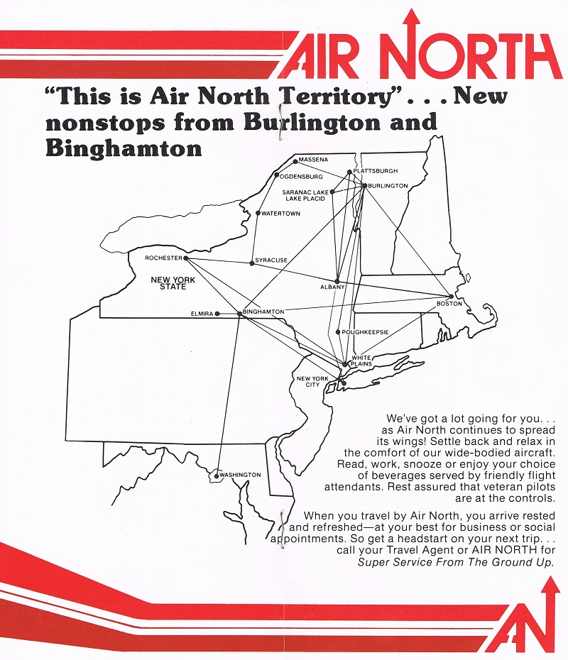 Air North April 26, 1981 Route Map